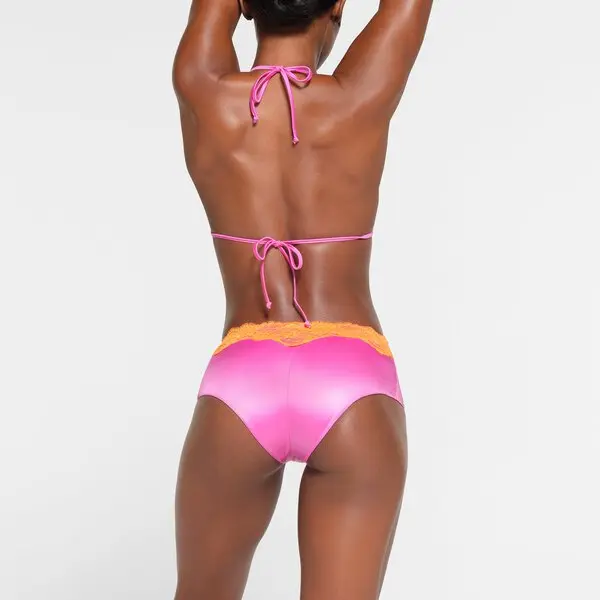 Skims Lace Swim Cheeky Hipster - Neon Orchid | Editorialist